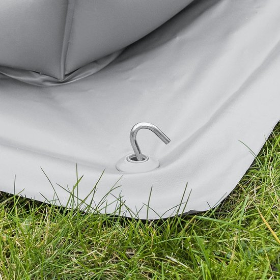 ProPlus Opblaasbaar grondzeil - waterdicht PVC - 3 x 5,5 meter - grijs ...