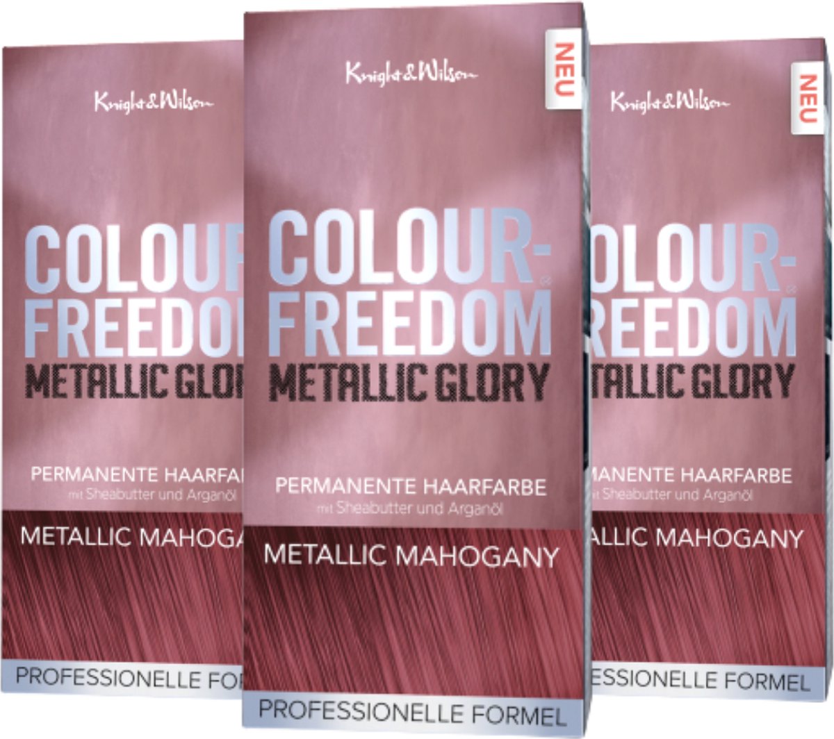 Knight & Wilson Colour Freedom Permanente Haarverf - Metallic Mahonie ...