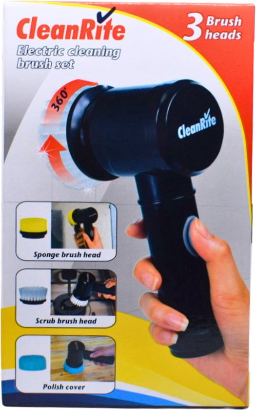 CleanRite 3-in-1 elektrische reinigingsborstel | bol.com