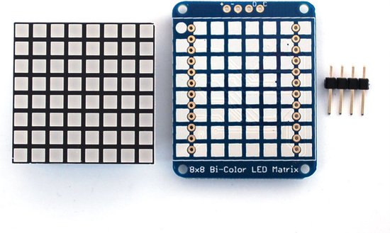 8x8 Bicolor LED Square Pixel Matrix with I2C Backpack Adafruit 902 ...