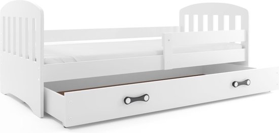 Klassiek Peuterbed Wit 80 x 160 cm – Wit bed met lade – Kinderbed met ...