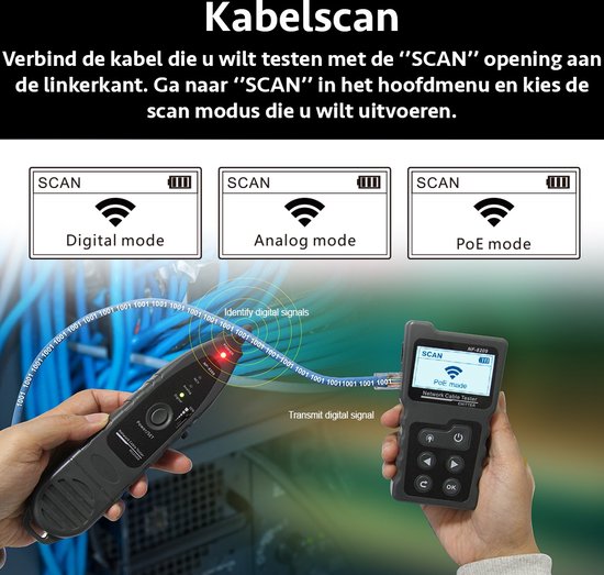 Kabeltester - Netwerk STP en UTP - Kabel tester - Netwerktester | bol