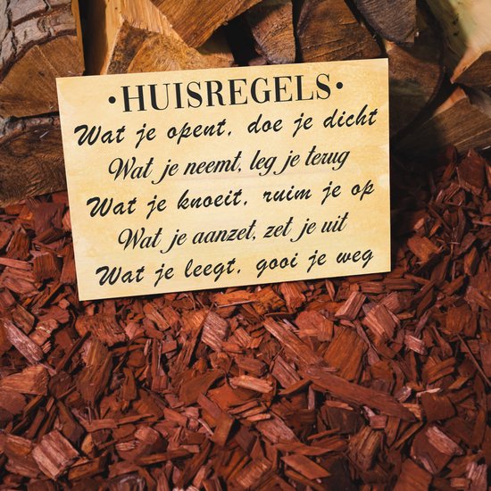 Spreukbord - Huisregels - Hout - Vintage - Grappig - Humor - Bord ...