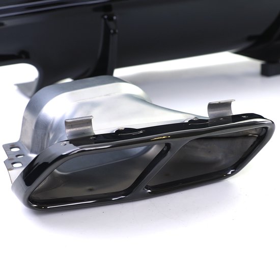 Diffuser + uitlaat Voor Mercedes CLA C117 AMG Look zwart Uitlaat ...