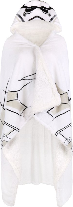 Star Wars Stormtrooper - Witte cape/deken met capuchon 120x150 cm | bol
