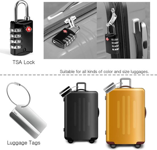 Luxe kofferslot - kofferslot voor reizen - travel luggage lock | bol