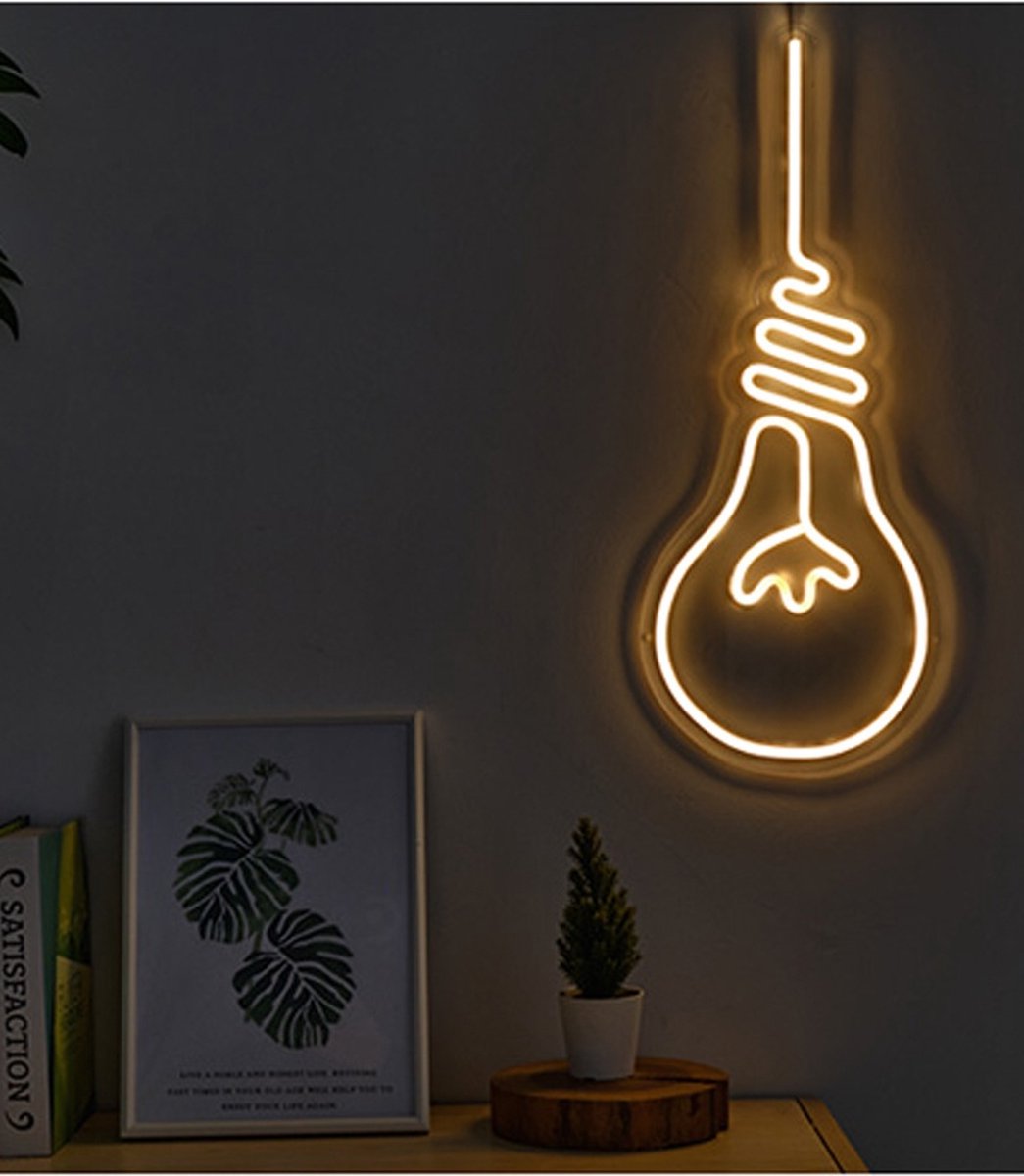 OHNO Neon Verlichting Light Bulb - Neon Lamp - Wandlamp - Decoratie ...