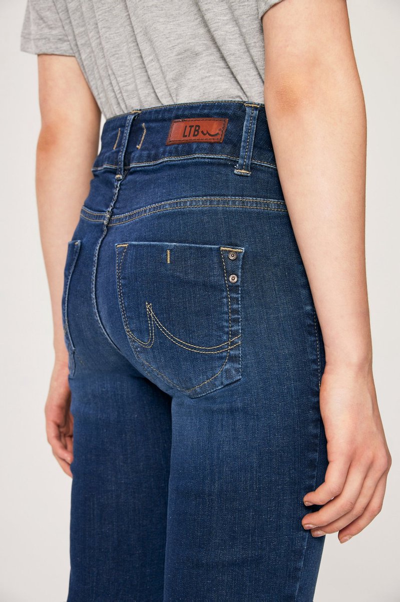 LTB Jeans Molly Super High Dames Jeans - Donkerblauw - W32 X L32 | bol.com