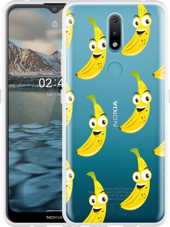 Nokia 2.4 Hoesje Happy Banaan - Designed by Cazy | bol