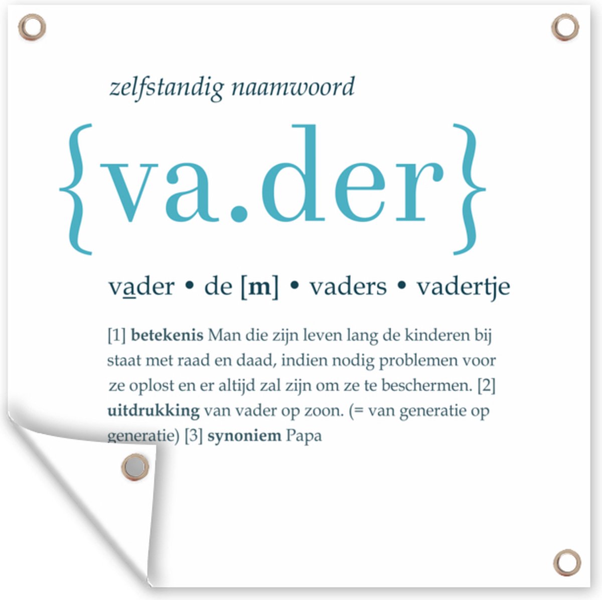 Posters de jardin Citations - Définition du père - Proverbes ...