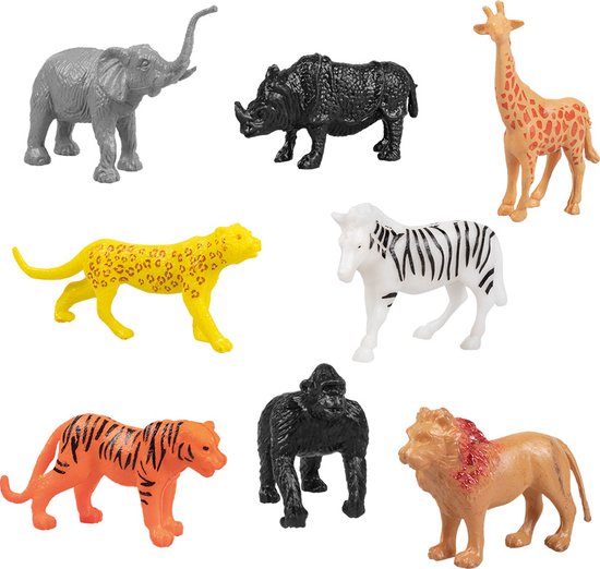 Boland - 8 Wilde dieren - Pinata vulling - Uitdeelcadeautjes ...