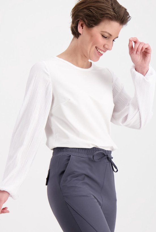 Witte Top van Je m'appelle - Dames - Travelstof - Maat 2XL - 2 maten ...