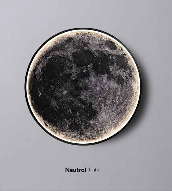 Moderne Maan Wandlamp - Verlichting - Lamp - Wandlamp - Maan - 24cm ...