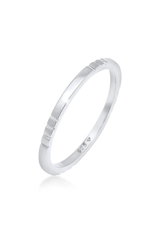 Elli Dames Ring Dames Stack Band Trend in 925 Sterling Zilver | bol