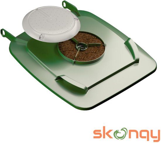 240L Anti Maden Kliko Klep - Groen (voor container met handgreep 40cm ...