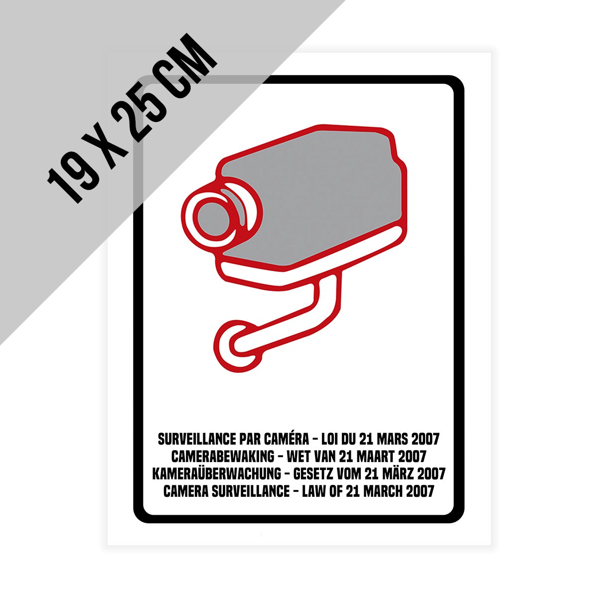 Pictogram/ plaatje | Camerabewaking Wetgeving maart 2007 | 19 x 25 cm ...