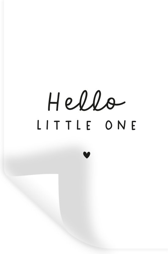 Muursticker kinderen - Quotes - Hello little one - Muursticker - Baby ...