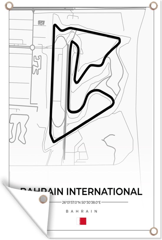 Tuinposter - Tuindoek - Tuinposters buiten - Formule 1 - Racebaan ...