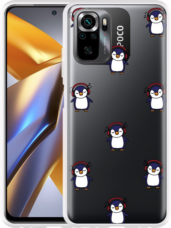 Cazy Hoesje geschikt voor Poco M5s - Penguin Chillin | bol