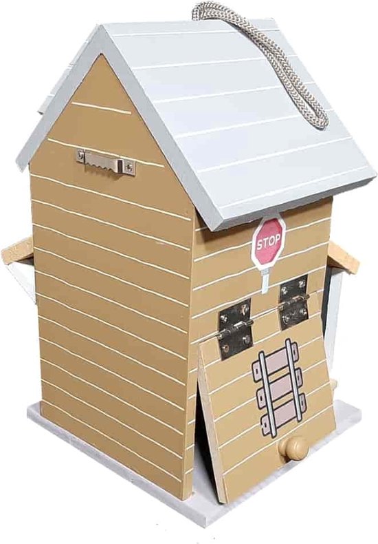 Nichoir de luxe Oneiro's Birdhouse Train Station - 15 x 15 x 23 cm ...