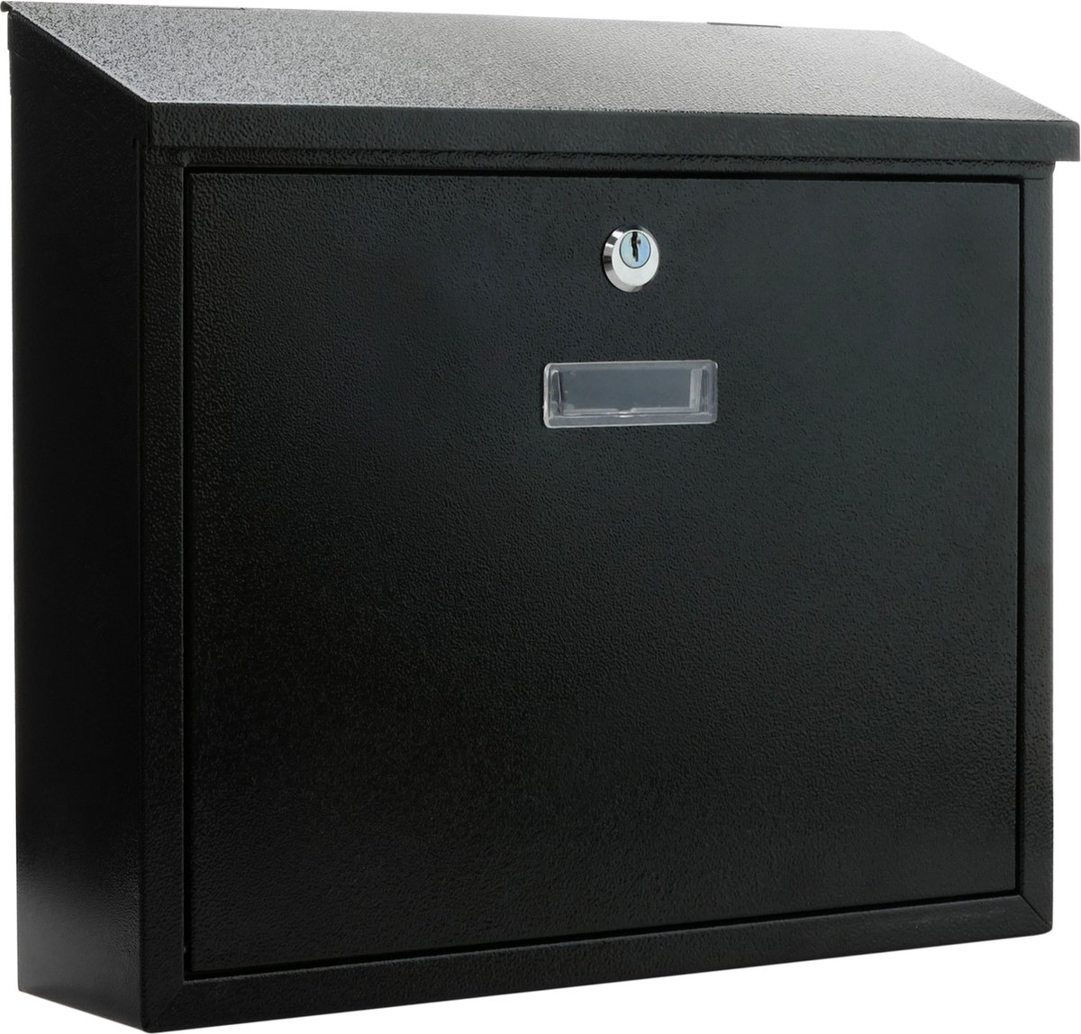 PrimeMatik - Metalen brievenbus voor brieven en post van zwarte kleur ...