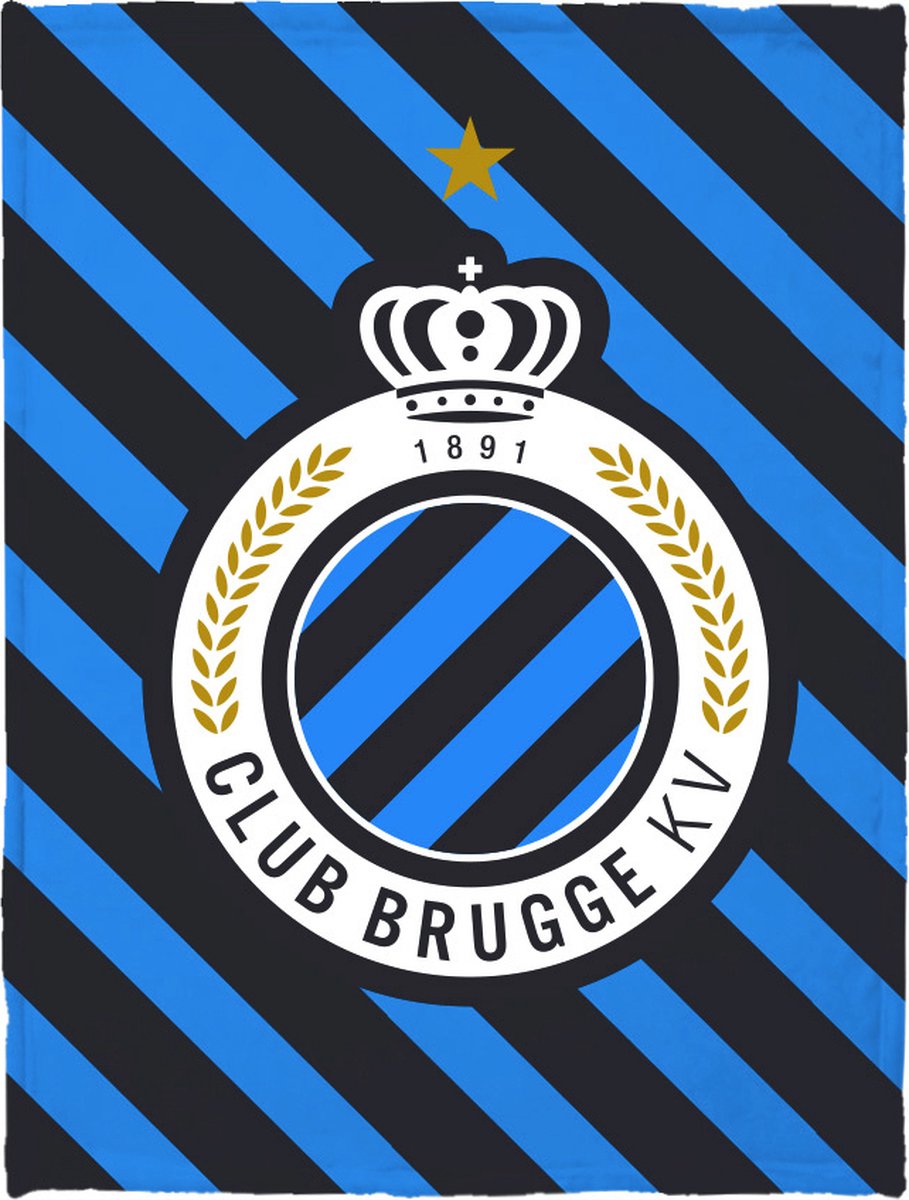 Club Brugge deken strepen logo groot 150 x 200 cm | bol.com