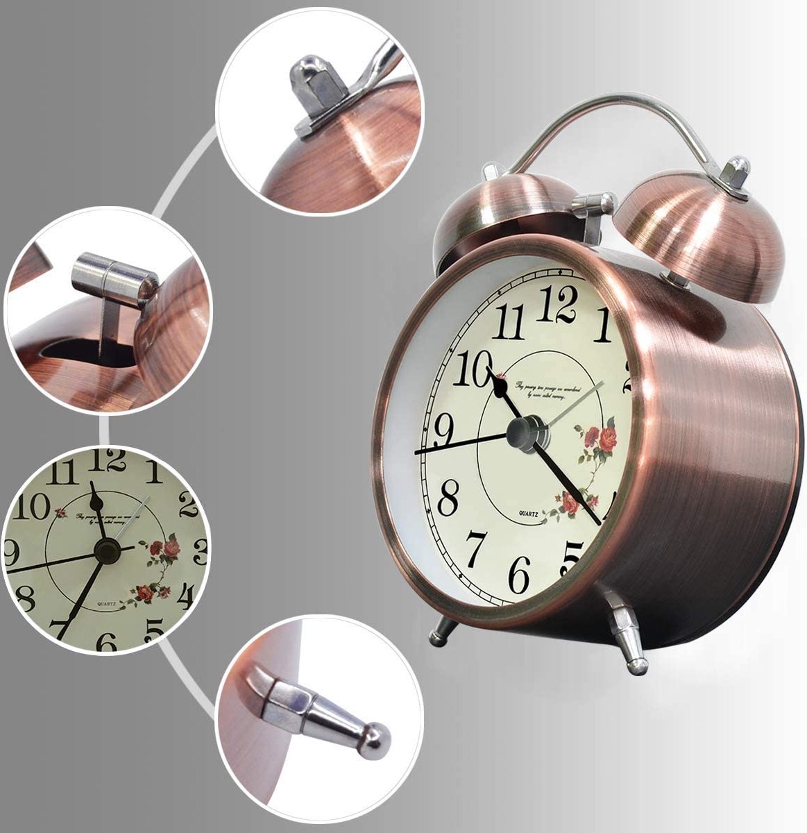 Wekker – analoog – met alarm – Alarm Clock – Alarm Klok - Traditionele ...