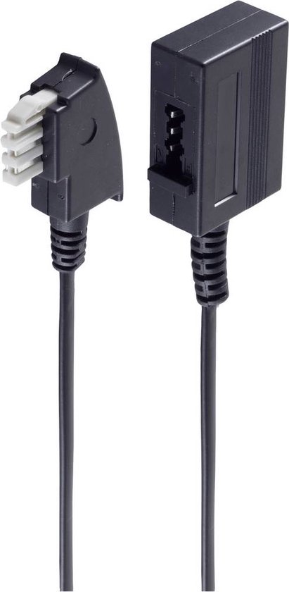 Shiverpeaks Fax Verlengkabel [1x Telefoonstekker Duitsland (TAE-N) - 1x ...