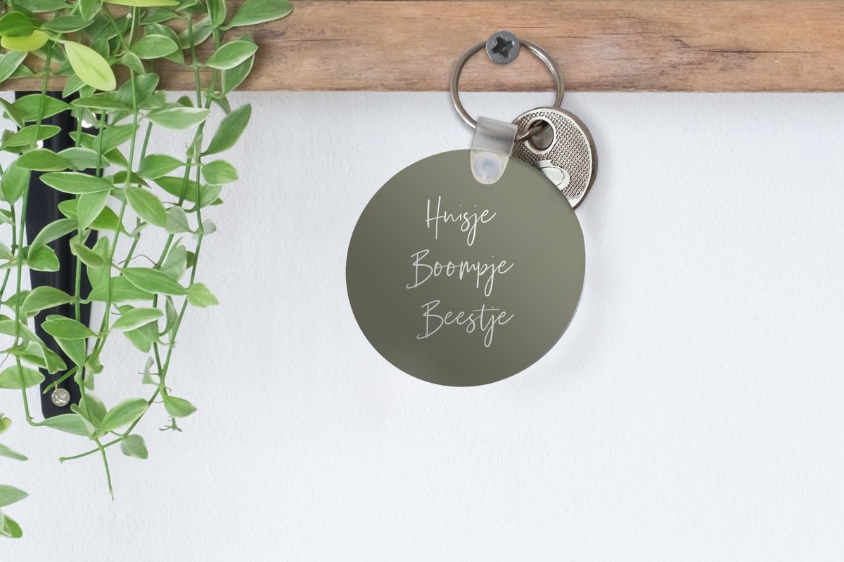 Sleutelhanger rond - Huisje boompje beestje - Plastic sleutelhangers ...