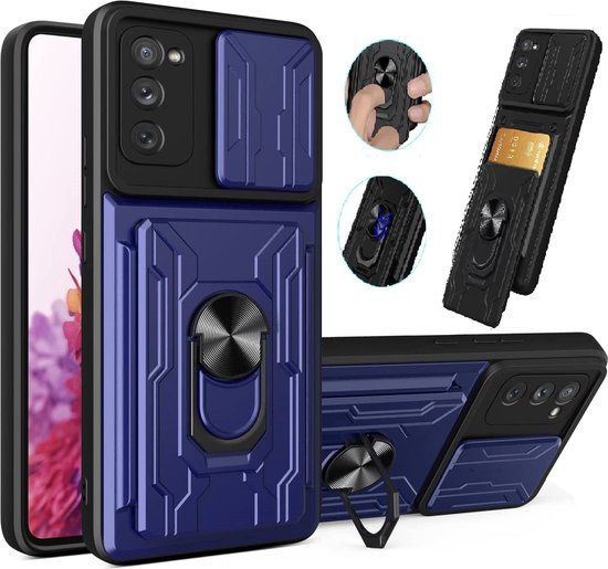 Hoesje Geschikt Voor Samsung Galaxy S20 Fe hoesje met Ring houder - camera lens... | bol