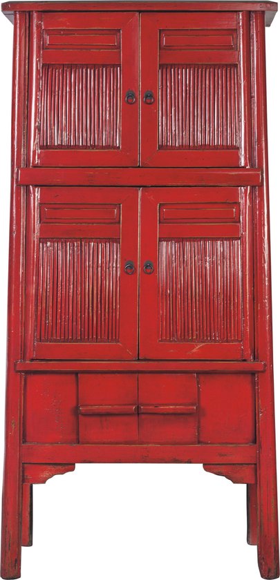 Fine Asianliving Antieke Chinese Kast Royal Rood B92xD42xH189cm Chinese ...