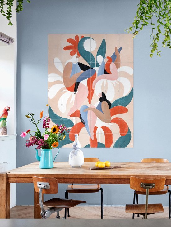 IXXI Wild Flowers - Wanddecoratie - Bloemen en Planten - 80 x 100 cm ...