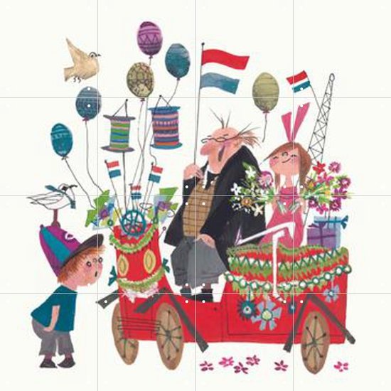 IXXI Feestje - Wanddecoratie - 80 x 80 cm | bol.com