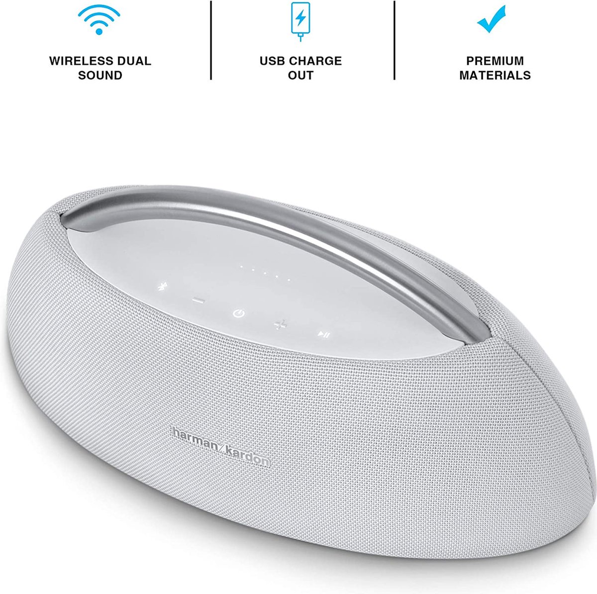 Harman Kardon Go + Play Portable ; Bluetooth luidspreker in het wit ...
