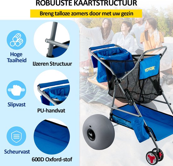Vevor Strandtrolley - Strandkar - Beachtrolly - Strandwagen | bol