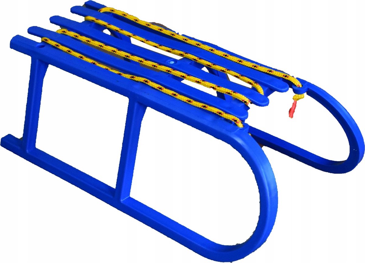 Kunststof Slee - Blauw - Inclusief Trekkoord - Sneeuwslee - Sneeuw Slee ...