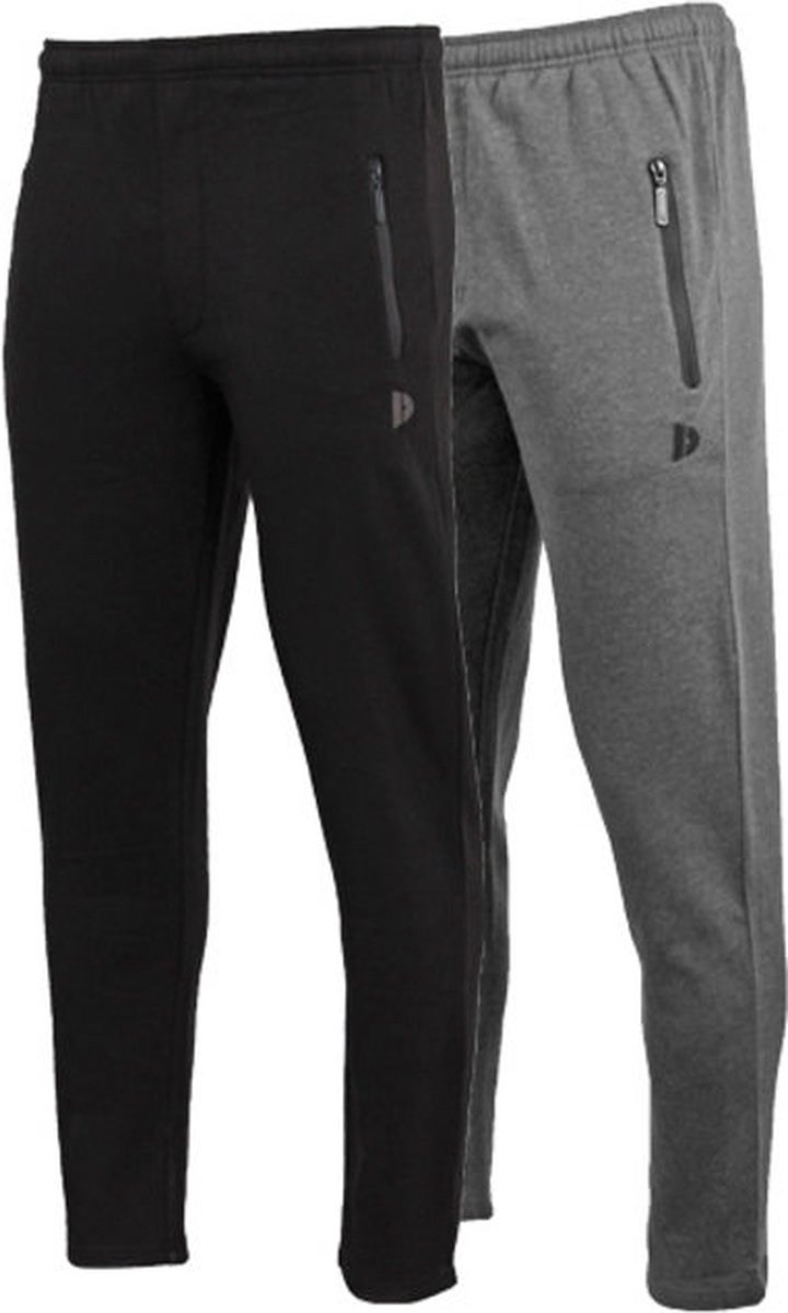 2-Pack Donnay - Joggingbroek met rechte pijp - sportbroek - Heren - Maat L -... | bol.com