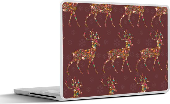 Laptop sticker - 14 inch - Hert - Patronen - Kleuren - 32x5x23x5cm ...