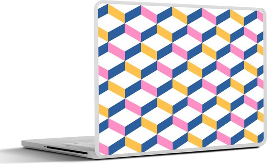 Laptop sticker - 14 inch - Pastel - Blokken - Patronen - 32x5x23x5cm ...