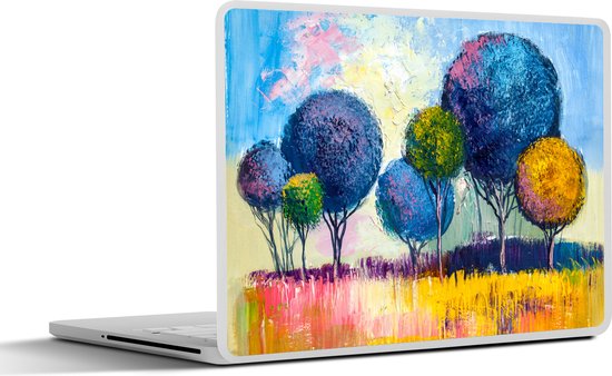 Laptop sticker - 14 inch - Schilderij - Olieverf - Boom - Natuur ...