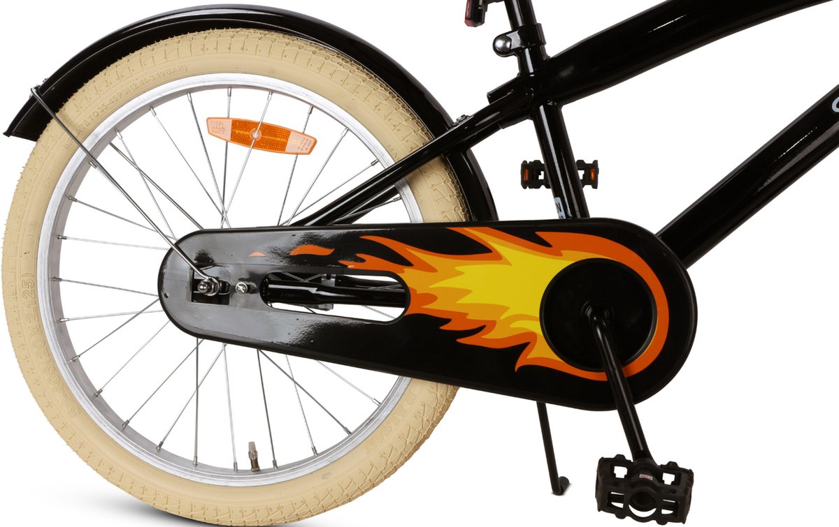SJOEF Cruise Jongensfiets 20 inch - Zwart | bol.com