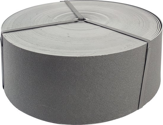 Nature - Borderrand op rol - Grijs - 15cm x 40m - 3mm dik - flexibel | bol