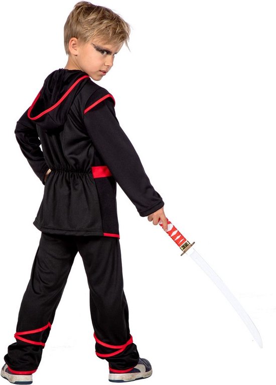 Wilbers - Ninja & Samurai Kostuum - Brad Lee Ninja - Jongen - rood ...