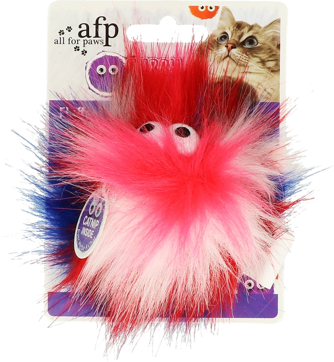 AFP Furry Fluffy Ball Roze | bol