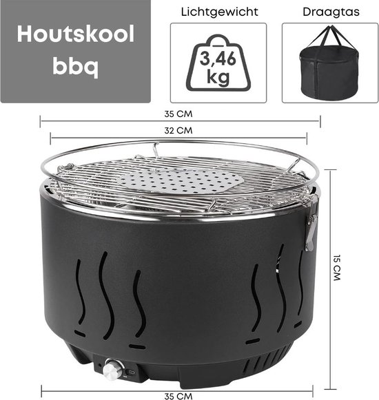 Mini BBQ | Draagbaar | Kleine BBQ | Grill | BBQ | Houtskool BBQ ...