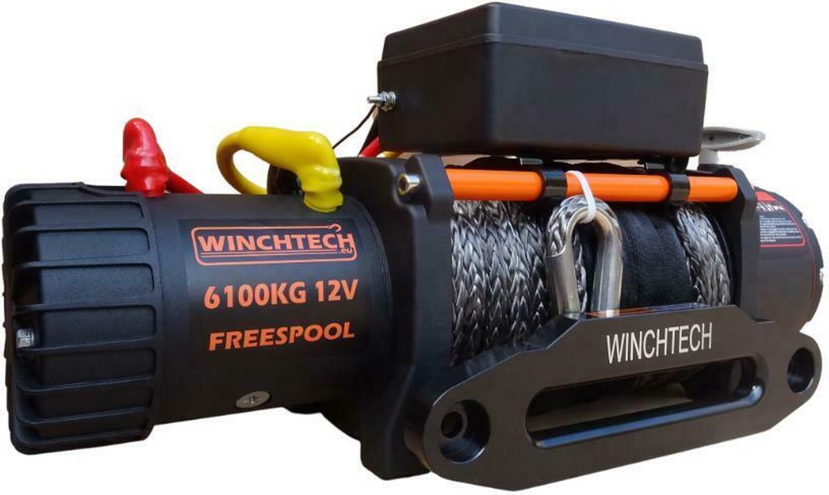Winchtech 6100KG - Elektrische lier 12V - Winch - Aanhangwagen lier ...