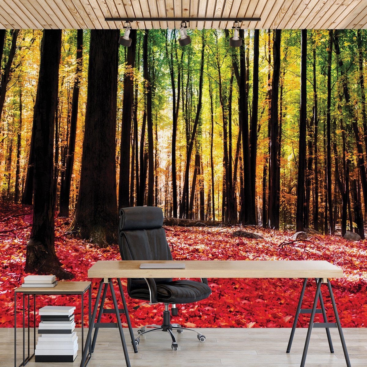 Fotobehangkoning - Fotobehang - Vliesbehang - Behang - Bos - Bladeren ...