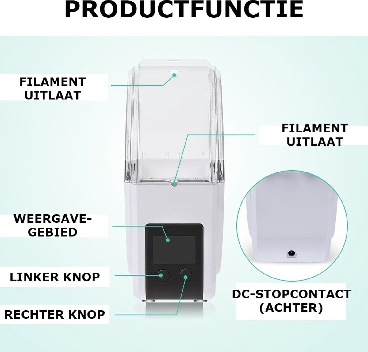 SunLion® - Filament Droger Doos - 3D - Printer - Opbergdoos | bol.com