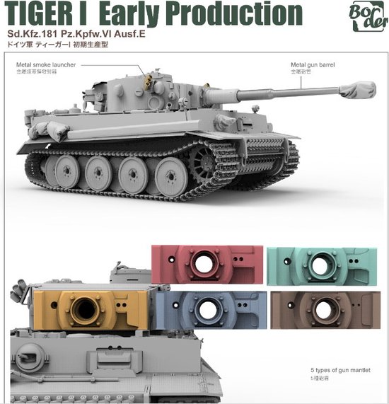 Border Model | BT-010 | Tiger I Early Sd.Kfz.181 Pz.Kpfw.VI Ausf.E w ...