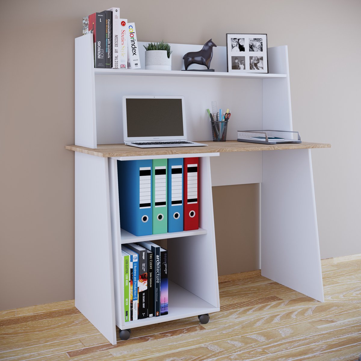 VCM Houten Bureau Bureauplank Hoog Computer Bureauplank Masola Maxi A ...
